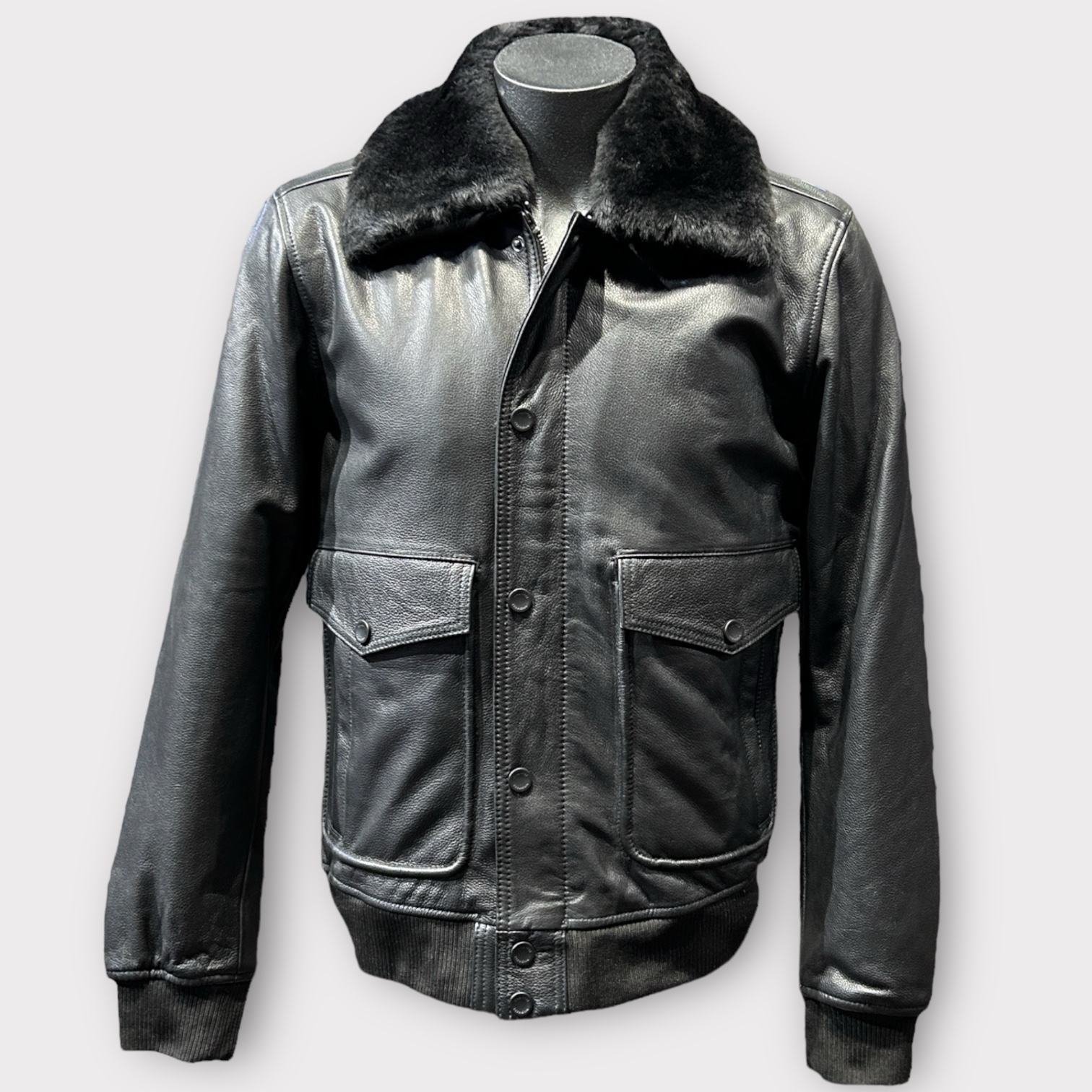 Bugatti Leather Bomber Jacket – 2 Colours - Vance Vivian Menswear