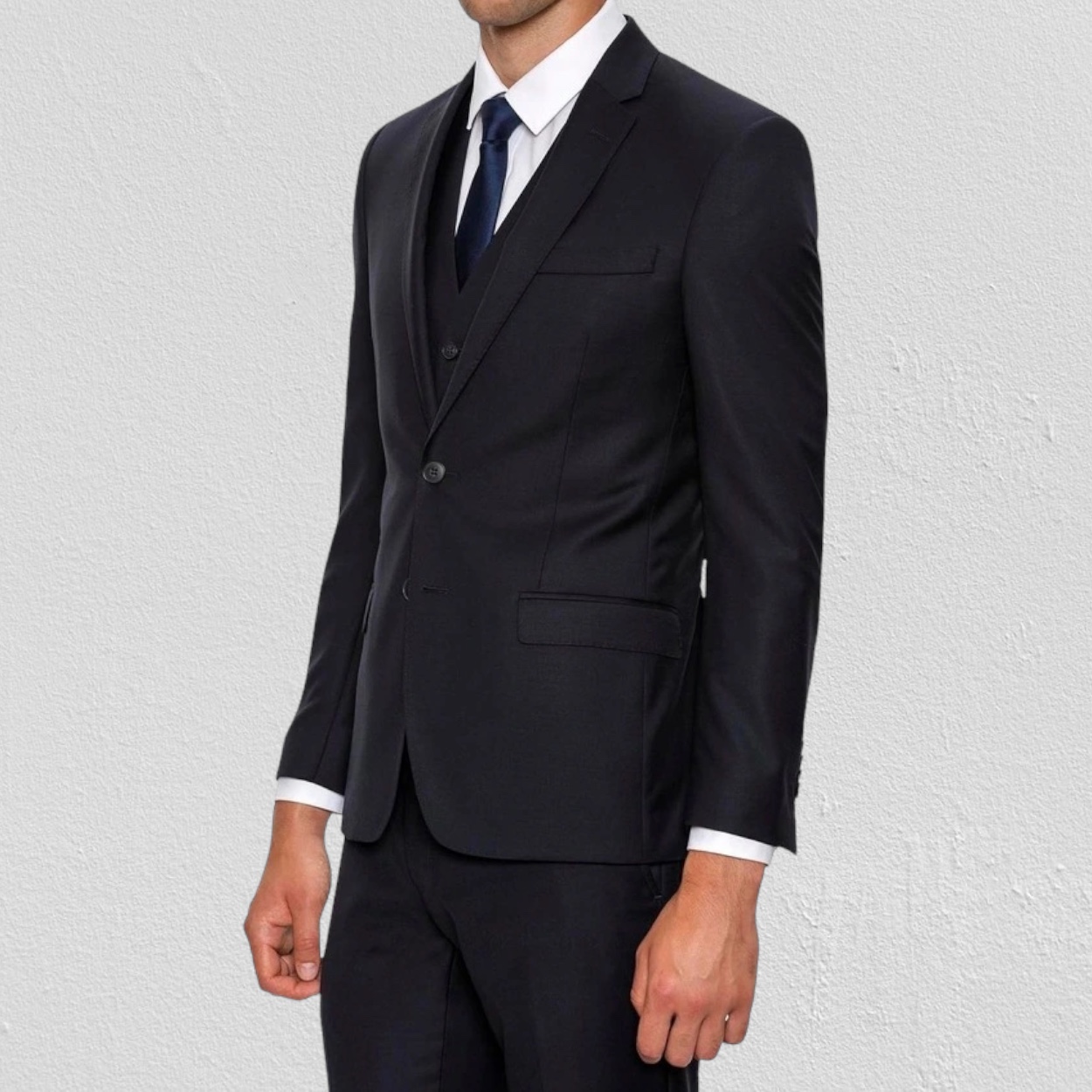 Gibson Dark Navy Suit - Vance Vivian Menswear